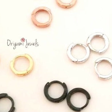 Simple Cartilage Hoop – Origami Jewels