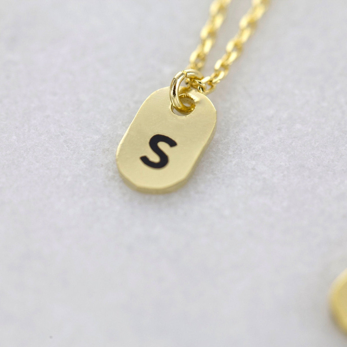 Small Initial Necklace – Origami Jewels